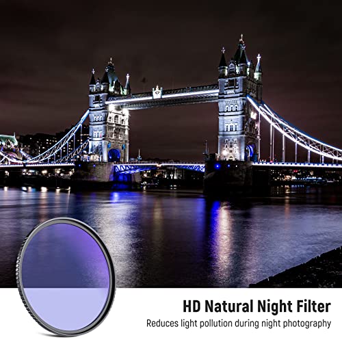 NEEWER 82mm Natural Night Filter with HD Neodymium Glass Build, Light ...