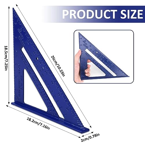Triangle Ruler Aluminum Alloy 7 Inch High Density Triangular Ruler ...