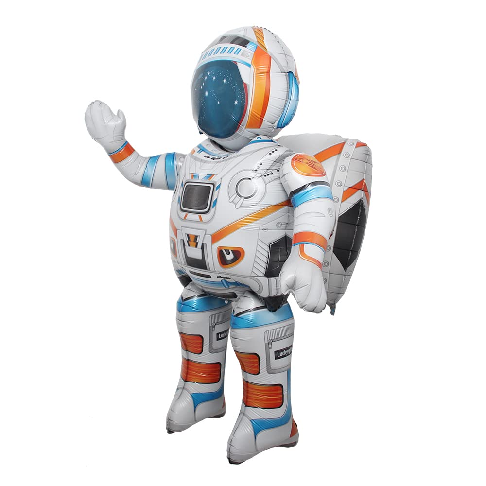 Snapklik.com : 4D Standing Giant Size Astronaut Party Balloons UFO ...