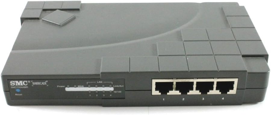 Amazon.com: SMC SMC7004ABR Barricade Cable/DSL Router con 4-Port 10 ...