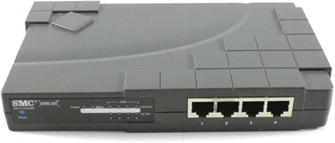 Amazon.com: SMC SMC7004ABR Barricade Cable/DSL Router con 4-Port 10 ...