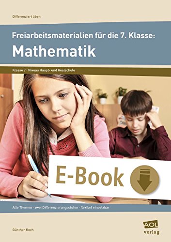 Freiarbeitsmaterialien f. d. 7. Klasse: Mathematik: Alle Themen - zwei ...