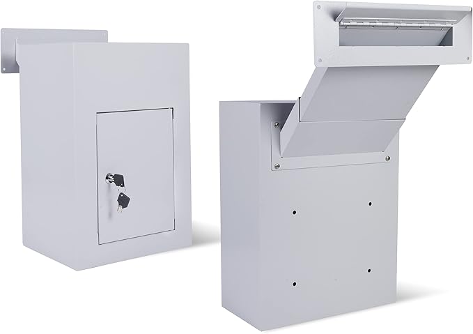 flybold Drop Slot Safes Key Drop Box Mail Slots for Walls Tall Wall ...