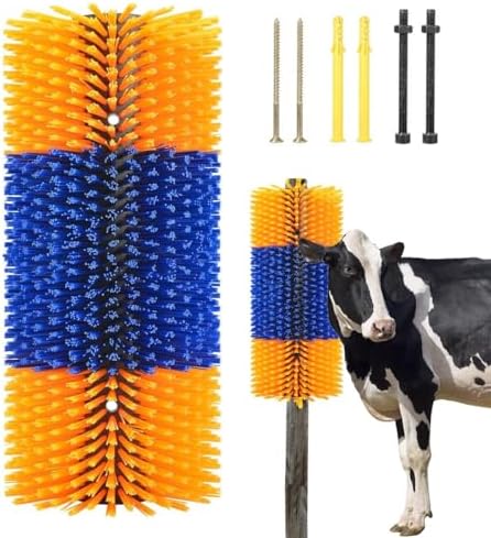 Amazon.com: Livestock Scratching Brush – Durable Cow, Horse, and Goat ...