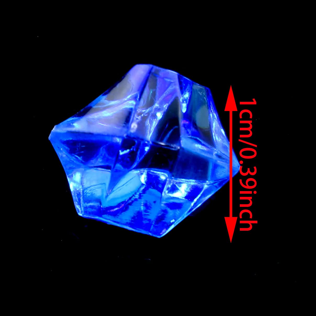 Snapklik.com : Fake Ice Cube 100PCS 1cm RoyalBlue Diamonds Ice Rock ...