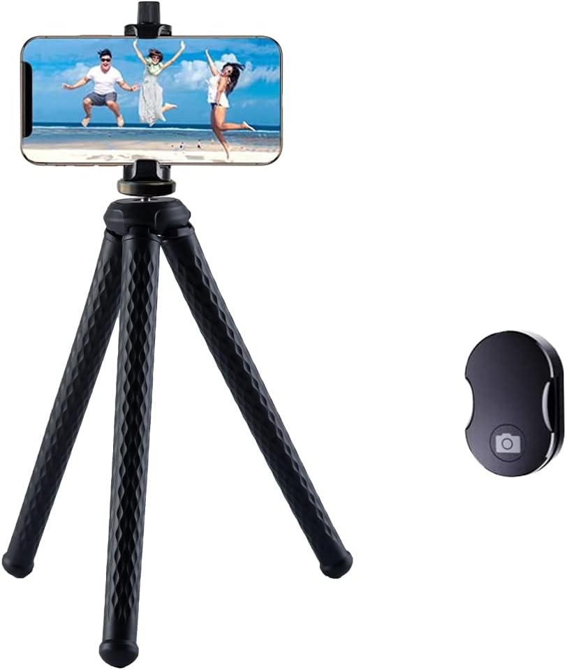 Amazon.com: Fugetek Flexible Phone Camera Tripod Stand Holder, with ...