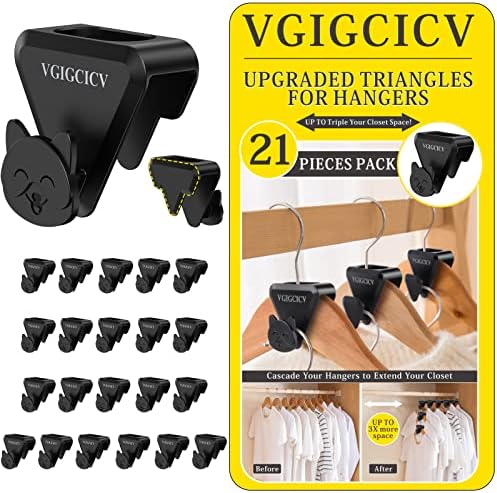 Amazon.com: VGIGCICV Triangles Hangers Space Saving Hooks for Heavy ...