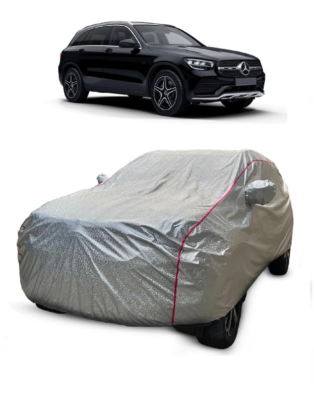 Carigiri Waterproof Metallic Silver Car Body Cover for Mercedes GLC(100 ...