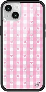 Amazon.com: Wildflower Cases - Pink Gingham Hearts, Compatible with Apple iPhone 13/14 | Plaid ...