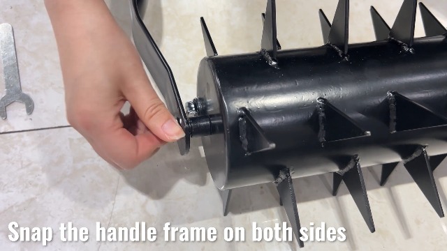 Watch Seeutek 18" Rolling Lawn Aerator Upgr Heavy Duty Lawn Spikes on ...