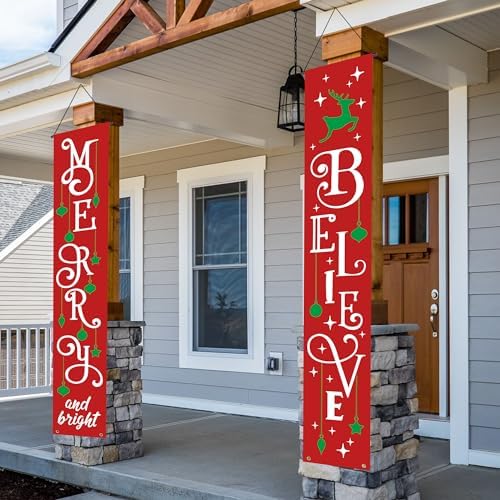 Amazon.com: Christmas Decorations Red Black Buffalo Plaid Sign Set for ...