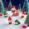 Amazon.com: JARPSIRY Christmas Miniature Figurines Mini Resin Elves ...
