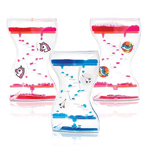 ArtCreativity Liquid Motion Bubbler Timer with Dual Spinning Wheels, 5. ...