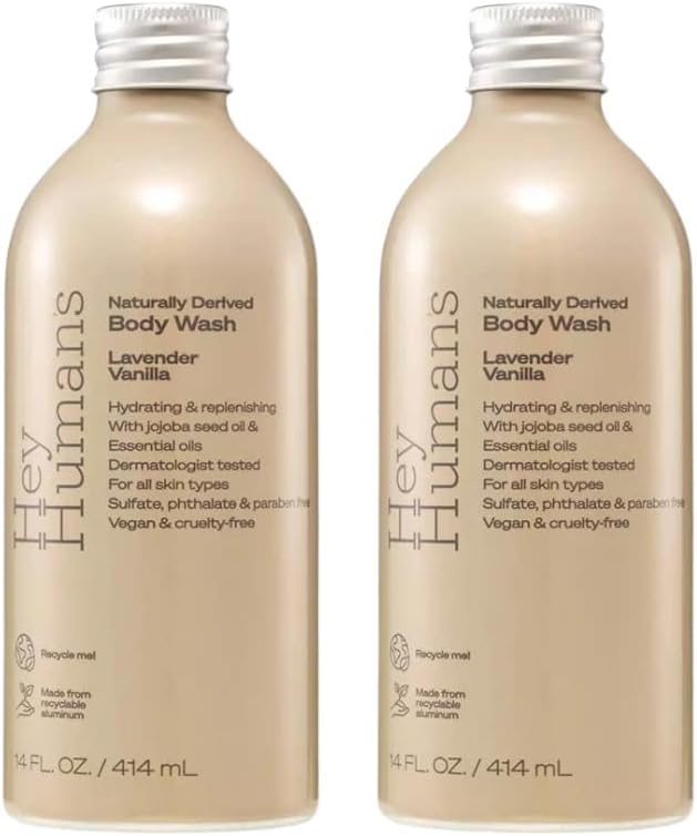 Amazon.com : HEY HUMANS Body Wash Lavender Vanilla, 14 fl oz. (Pack of ...