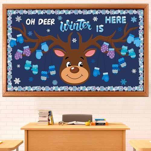 Funrous Winter Bulletin Board Decorations January Bulletin Board Set Oh ...
