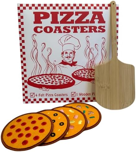 Amazon.com: Gourmet Burger Coaster Set - 5 Wool Felt Funny Coasters, 2 ...