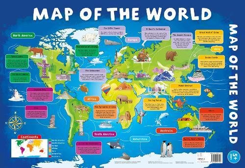 Map of the World (Wallcharts Landscape): Amazon.co.uk: 9781786707154: Books