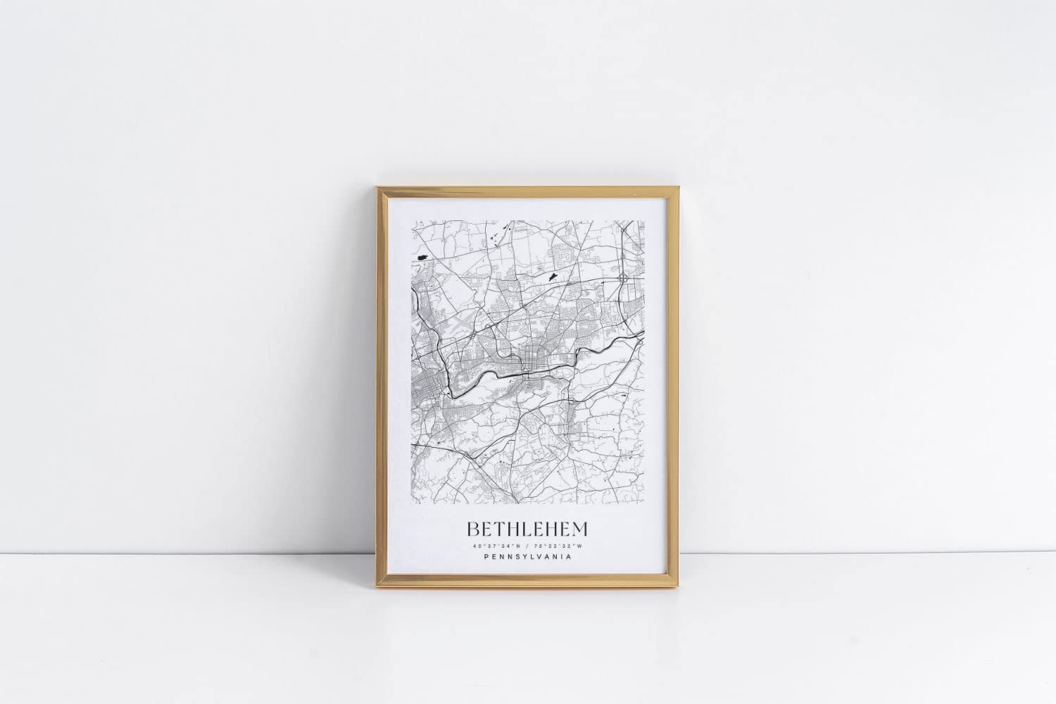 Ancient Bethlehem City Map