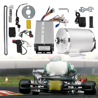 72V 3000W Brushless DC Motor Kit 4900rpm - 5800rpm with 24 mosfet 50A Controller and Throttle ...