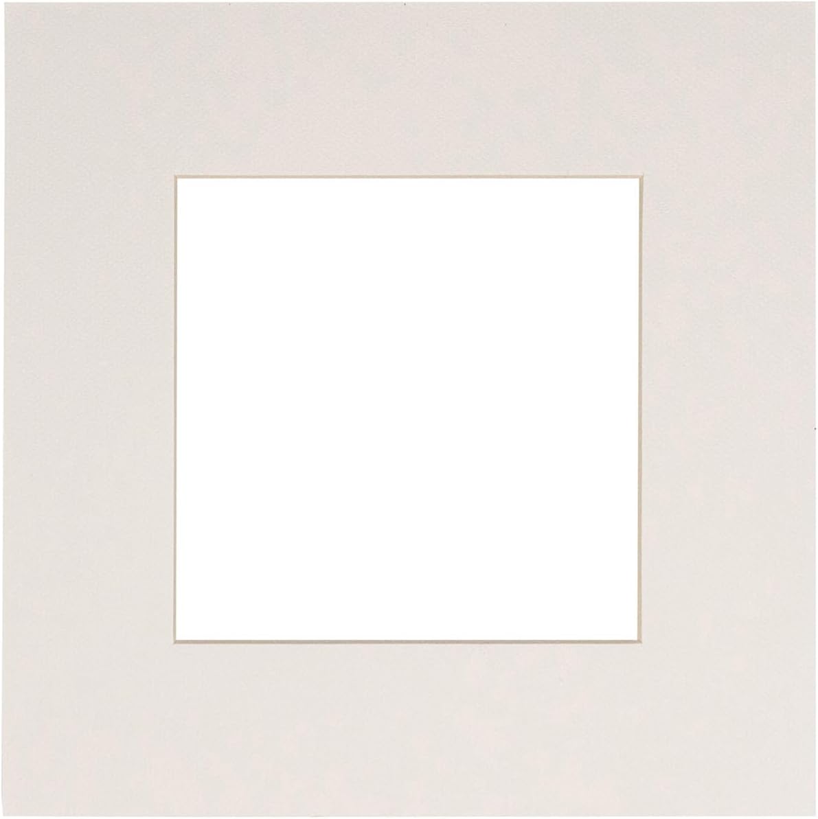 Amazon.com: 10x10 Mat Bevel Cut for 6x6 Photos - Precut Textured White ...