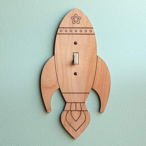 Amazon.com: Rocket Light Switch Plate Cover (Toggle Style) - Handmade ...