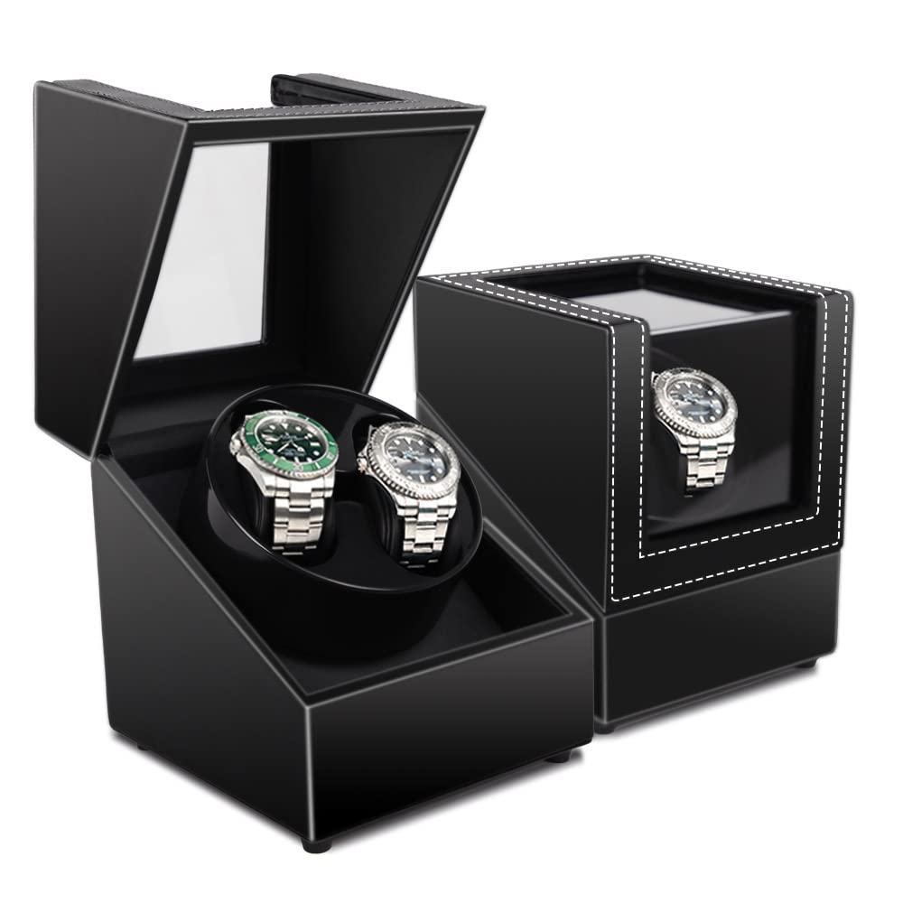 Double Automatic Watch Winder Soft Flexible Watch Pillow AC Adapter ...