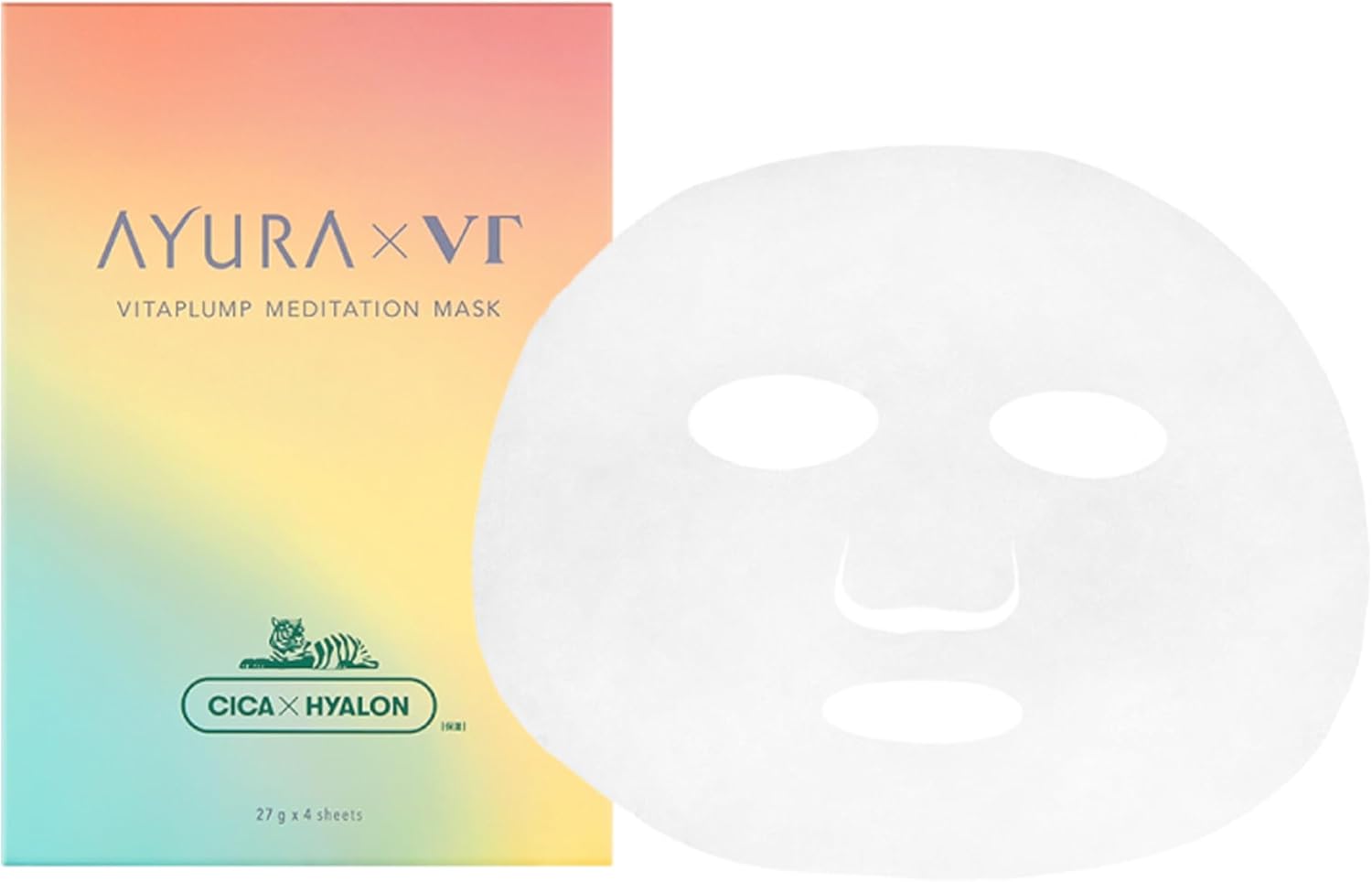 Amazon.co.jp: アユーラ(AYURA) 【VTコラボ商品】AYURA×VT ヴィタプランプ メディテーションマスク 4枚入り ＜シートマスク＞ 肌・心までうるおうプレミアムマスク ...