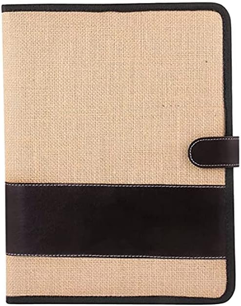 SIDDHATVA Jute File Folder, Magnetic Clip Interview Portfolio ...