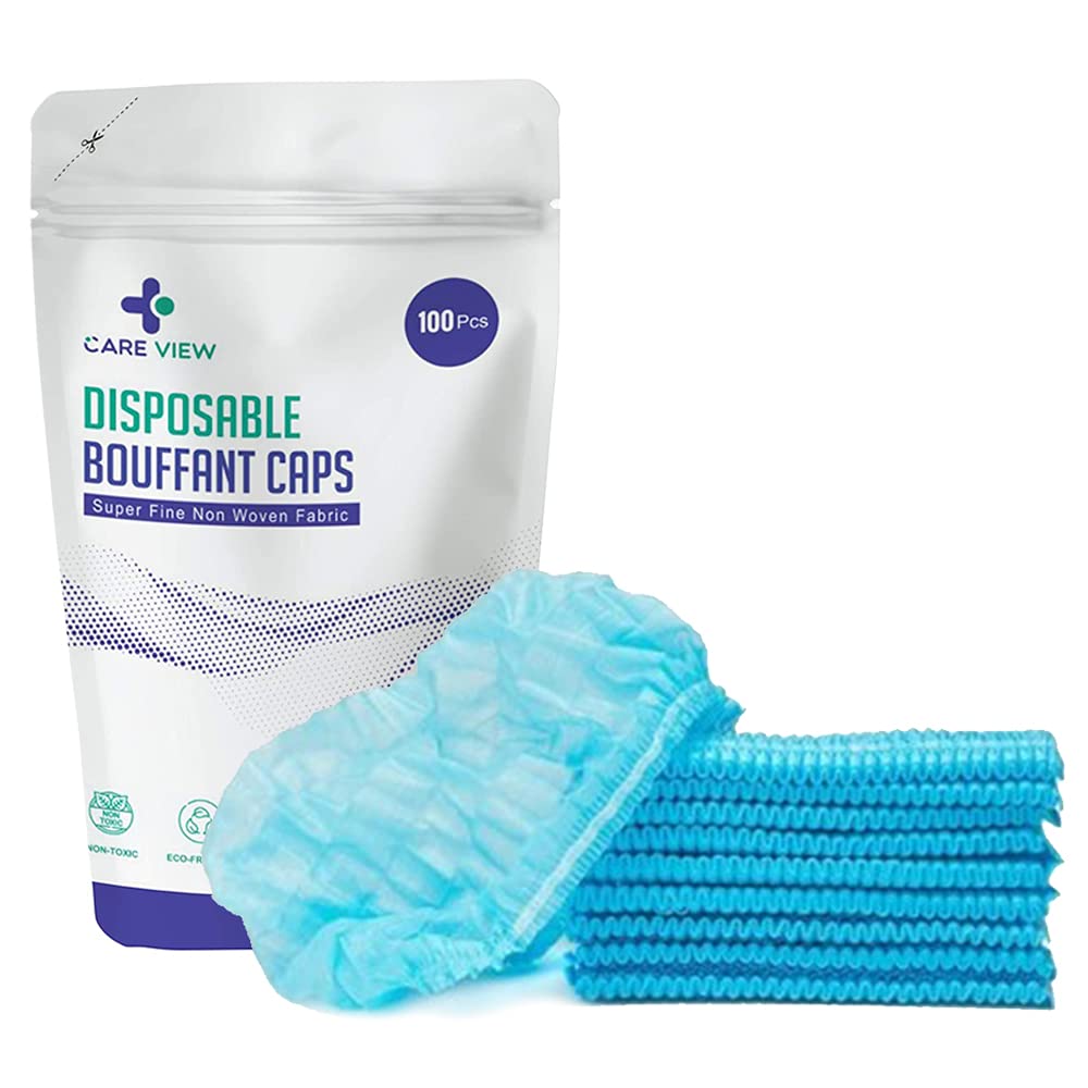 Careview CV-BFC Stretchable, Disposable Non-Woven Bouffant Caps ...