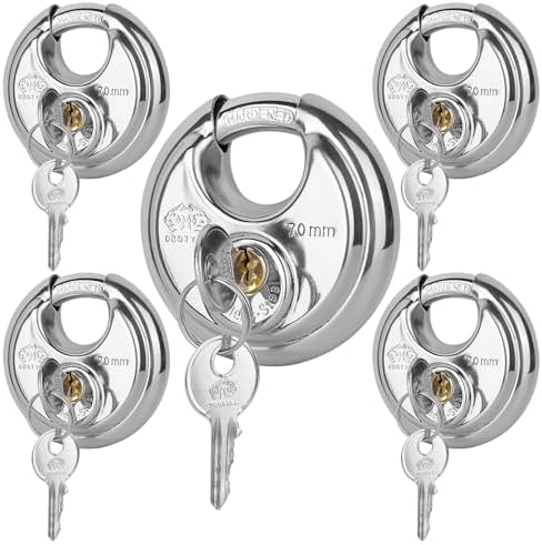 DuoTyga Discus Keyed Alike Padlock, 2-3/4 Inch Wide, Heavy Duty ...