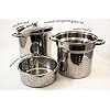 Amazon.com: 8 Quart 18/10 Stainless Steel 4 Piece Multi-Cookware Set ...