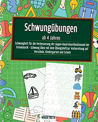 Schwungübungen ab 4 Jahren - Schwungheft für die Verbesserung der Augen ...