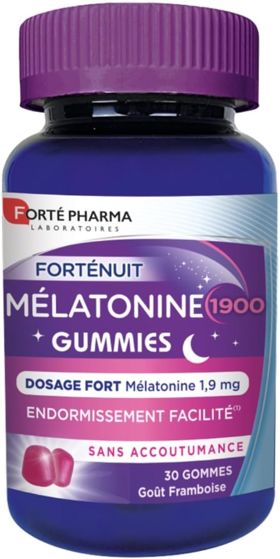 Forté Pharma - Mélatonine 1900 Gummies sommeil - Melatonine 1,9 mg a ...