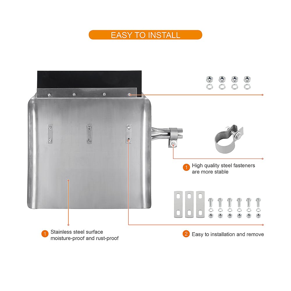 Snapklik.com : 24" X 24" Quarter Fenders For Semi Truck, Tube Bracket ...