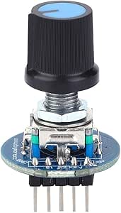 Eujgoov 2Pcs Rotating Encoder Module 360 Degrees Rotary Potentiometer ...