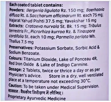 Buy Charak Pharma Calcury Tablet to manage Kidney stones - 500 Tablets ...