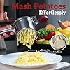 Amazon.com: PriorityChef Large 15oz Potato Ricer With 3 Discs, Heavy ...