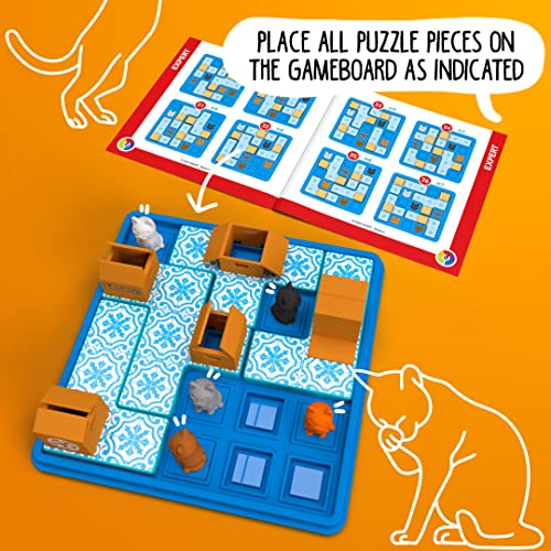 SmartGames Cats & Boxes Travel Game with 60 Challenges for Ages 7-Adult - SantaBILT®