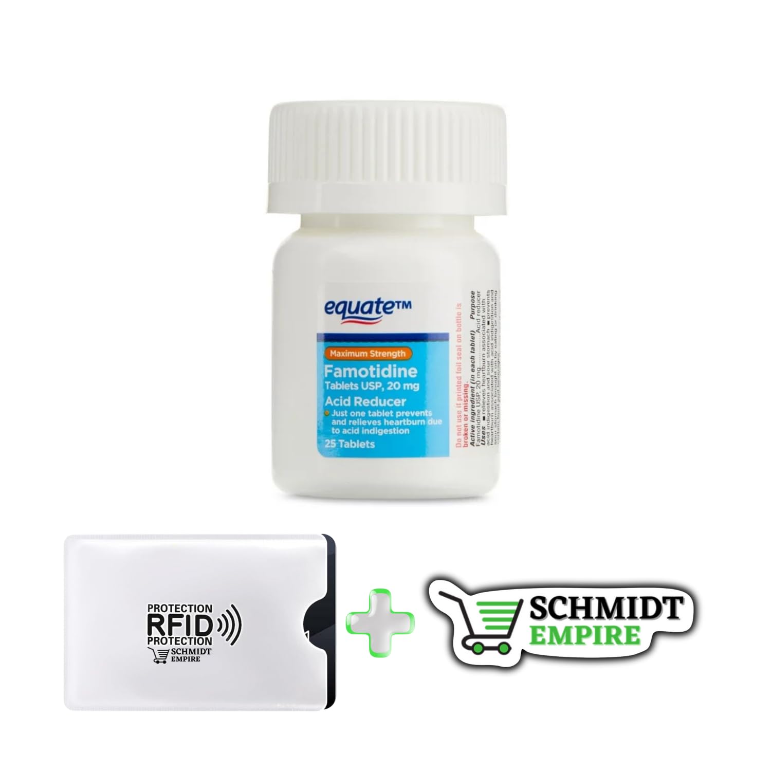 Equate Maximum Strength Famotidine Tablets 20 Mg Acid Equate Maximum