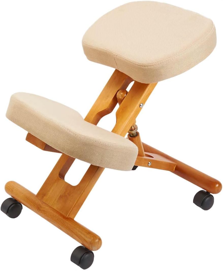 tosini Swedish Ergonomic Orthopedic Office Stool Chair in Wood F 2902 ...
