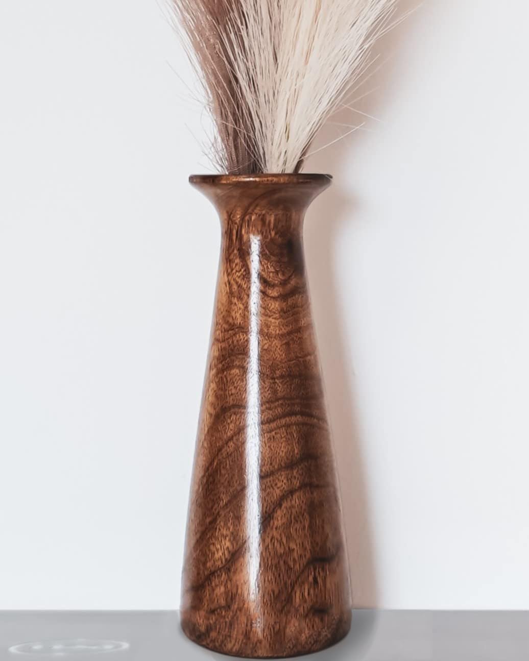 Buy UHUD CRAFTS Flower Vases for Home Decor, Wooden Vase for Living ...