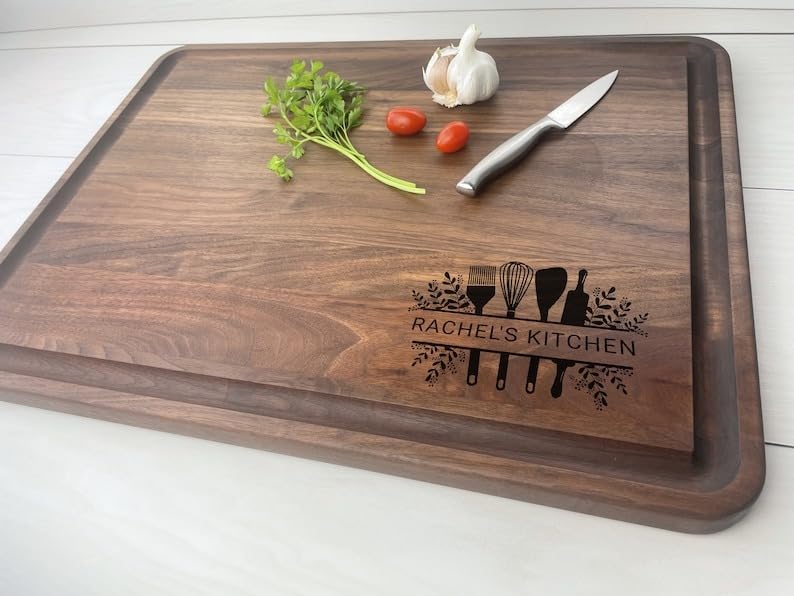 Amazon.com: Personalized Butcher Block Cutting Board, Engraved Butcher ...