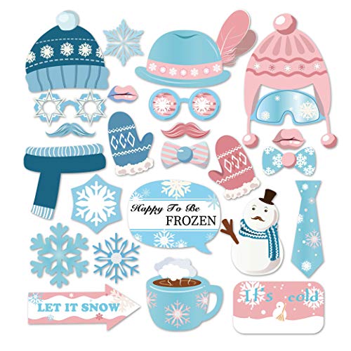 Kristin Paradise 25Pcs Winter Wonderland Photo Booth Props - Want It All