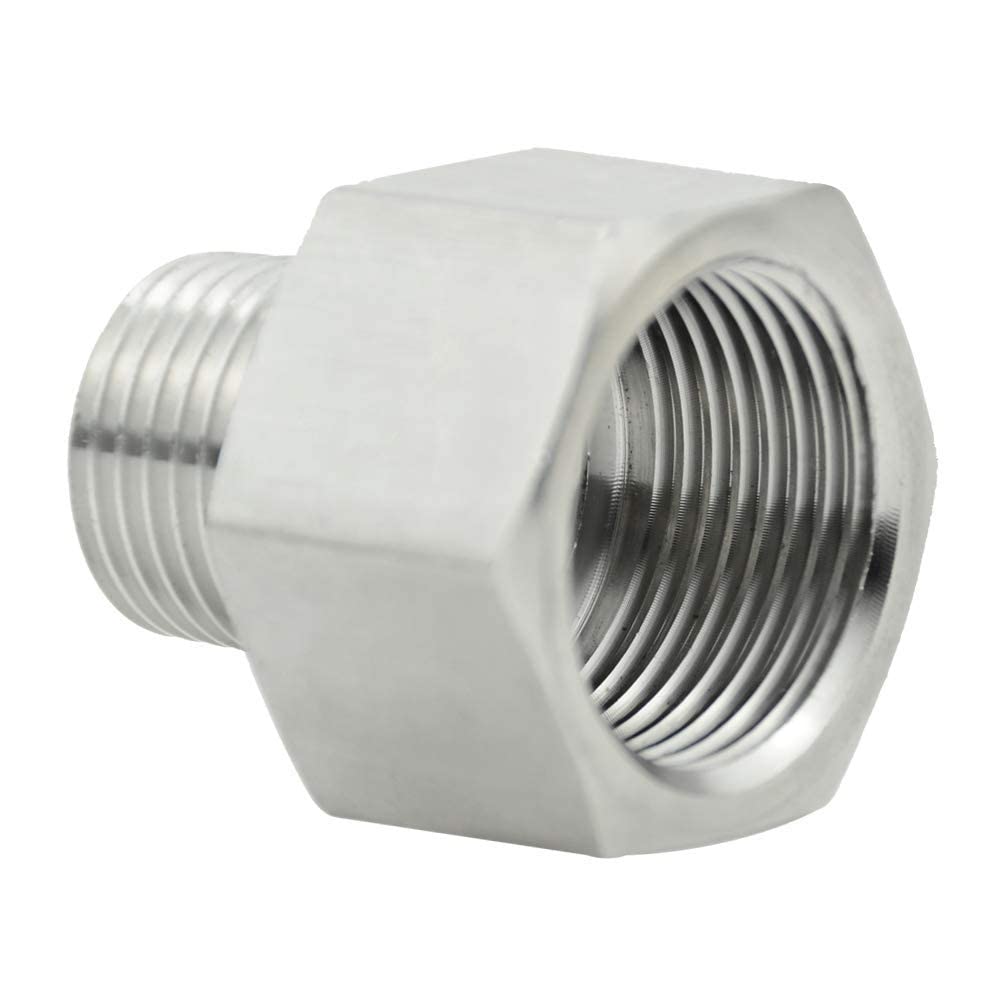 Snapklik.com : Beduan Stainless Steel Thread Adapter NPT 1/4" Female To ...