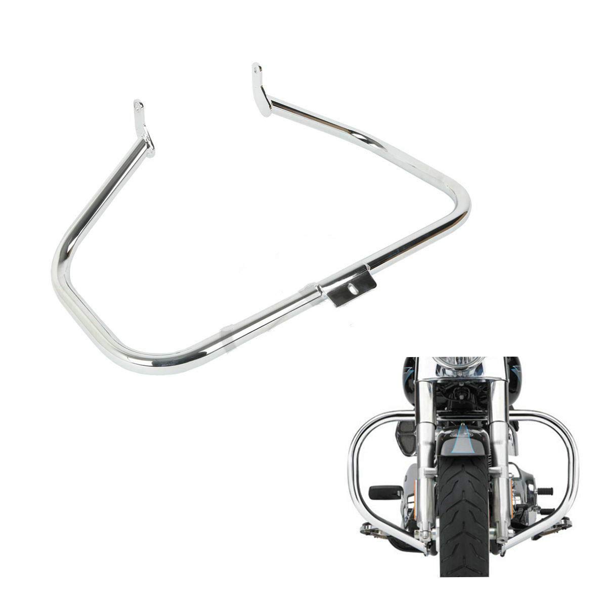 TCT-MT Engine Guard Crash Bar For Harley Fat Boy FLSTF Heritage Softail ...