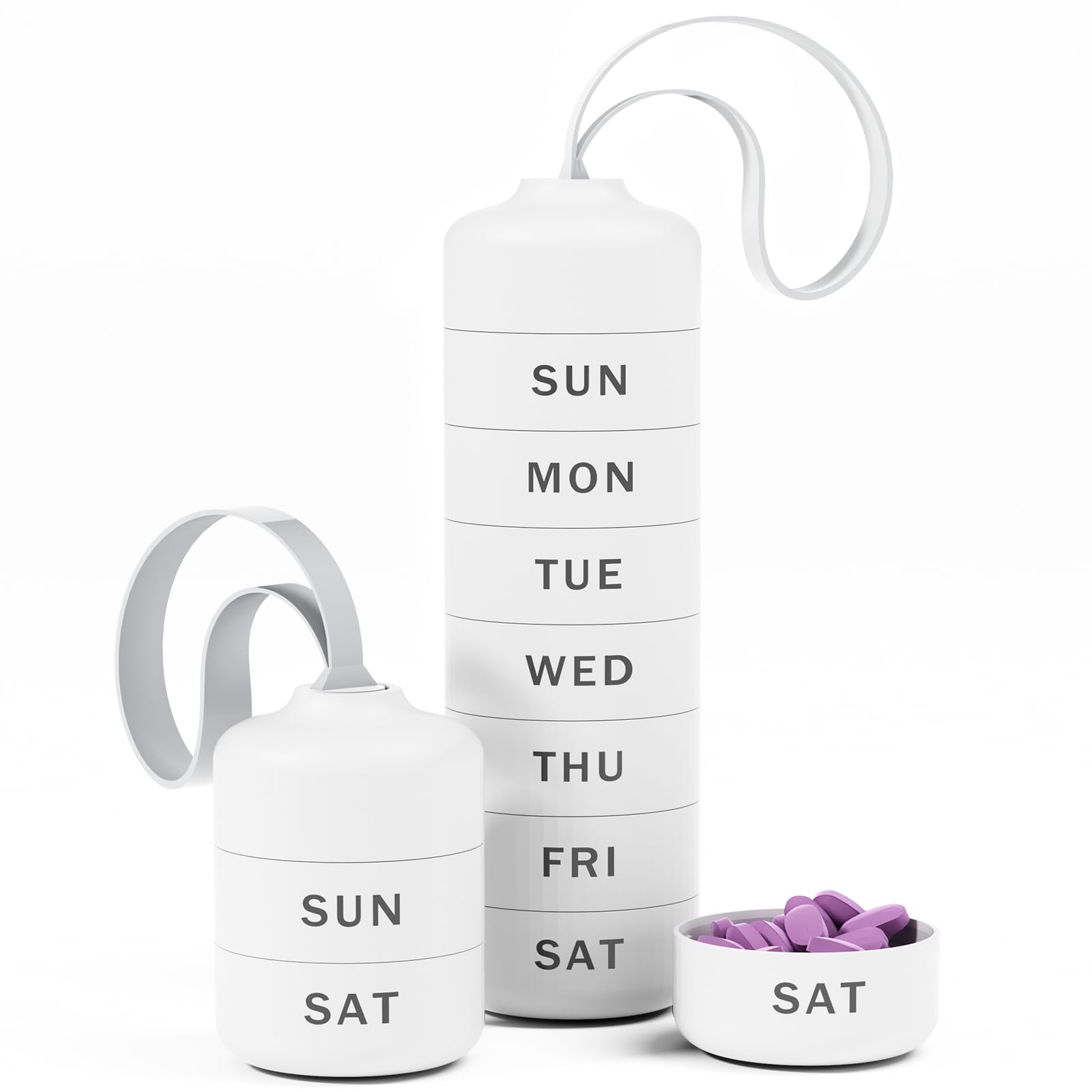 Amazon.com: Cute Pill Organizer, Cute Weekly Pill Box for Travel, Cute ...