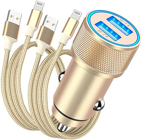 Amazon.com: 【MFi Certified】iPhone Fast Car Charger, BARMASO 4.8A USB ...