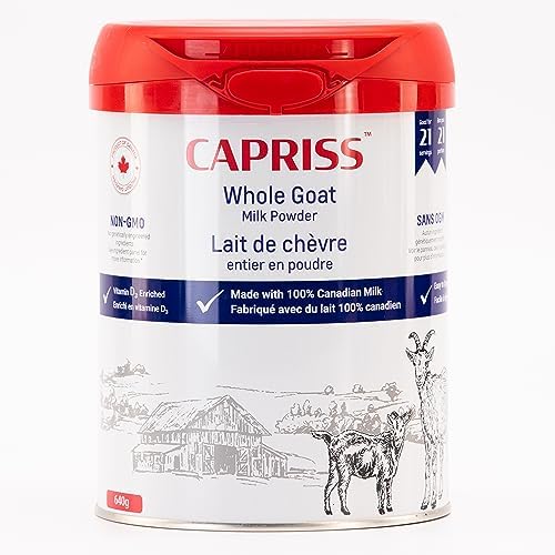 Amazon.com : Capriss Whole Goat Milk Powder, 22.6oz | Canadian Family ...