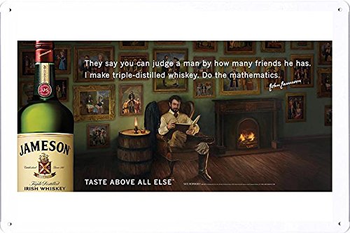 Tin Sign Metal Poster Plate (8x12) of Jameson Whiskey: Legendary Tales ...