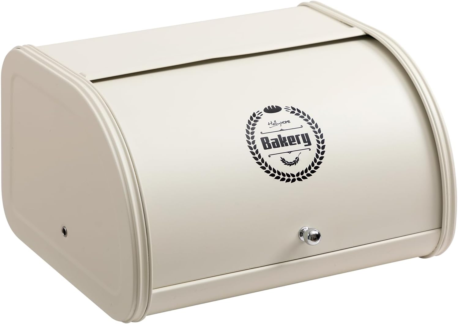 HollyHOME Bread Bin with Stainless Steel Body Metal Bread Bins for ...
